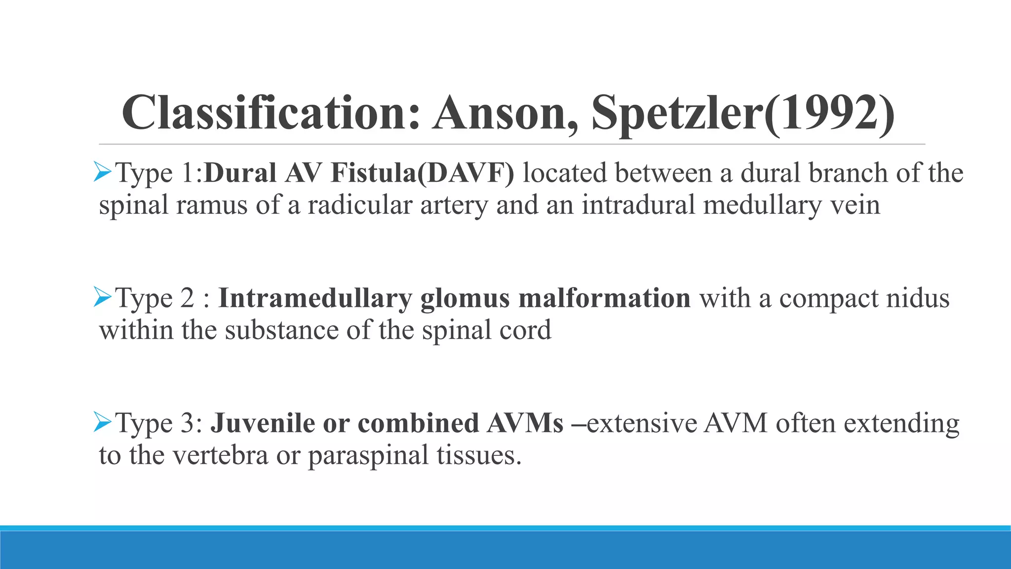 spinal angiography with spnal av anomalies | PPTX