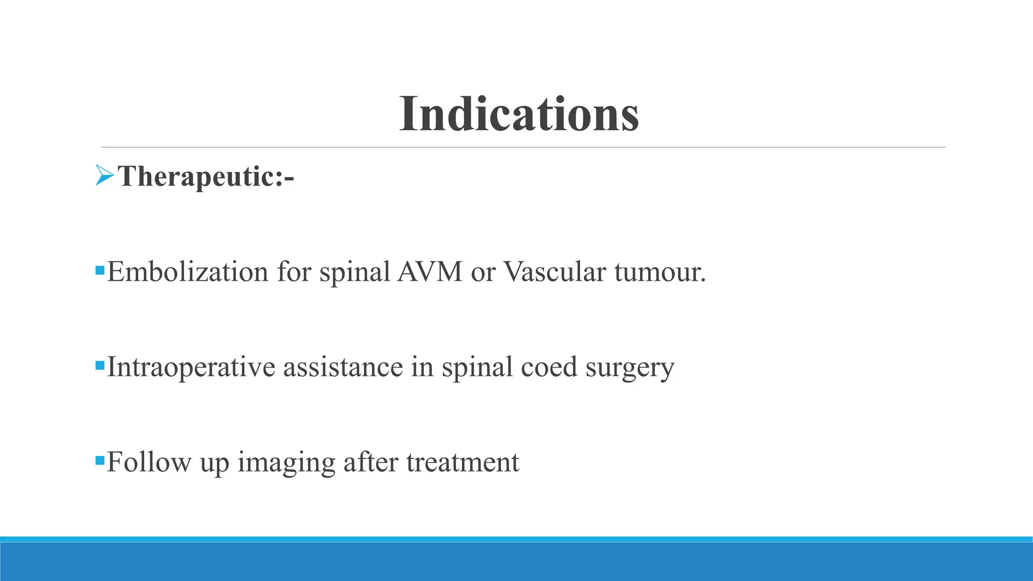 spinal angiography with spnal av anomalies | PPTX