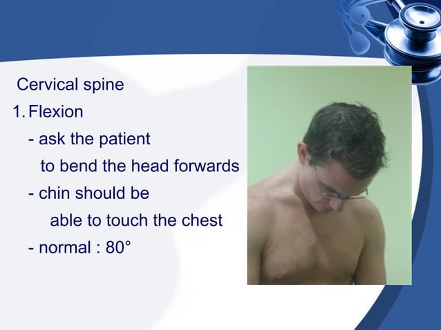 clinical examination of spine