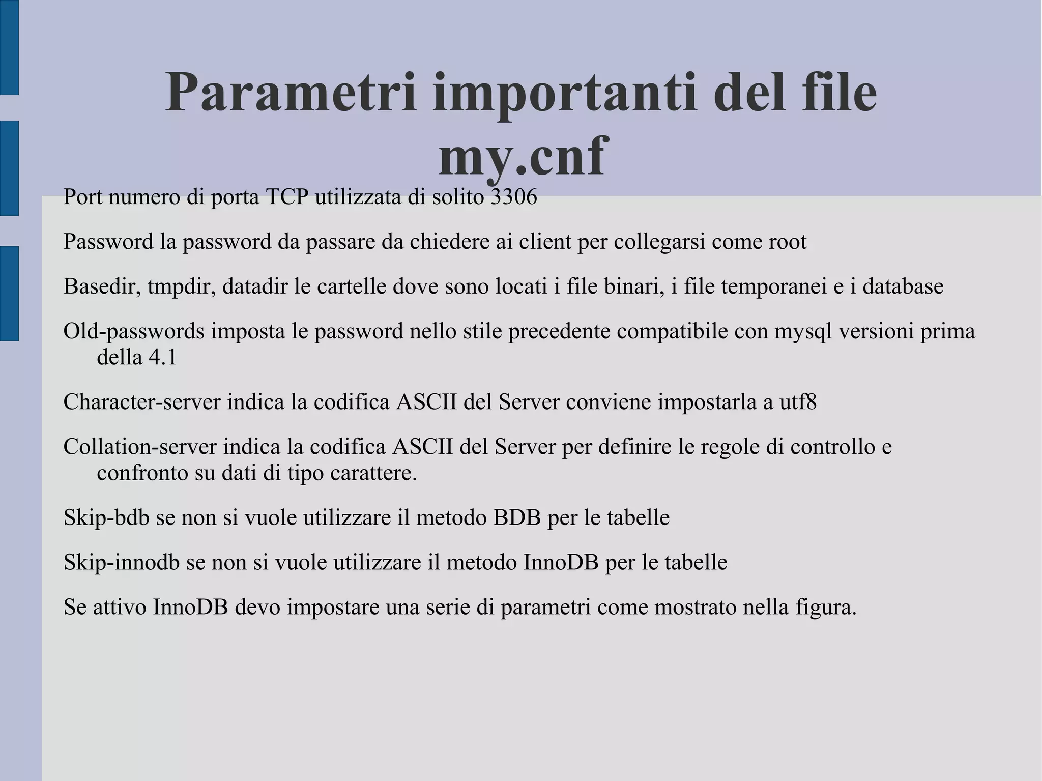 Utilizzo dei principali comandi di Mysql | PPT | Free Download