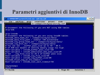 Utilizzo dei principali comandi di Mysql | PPT
