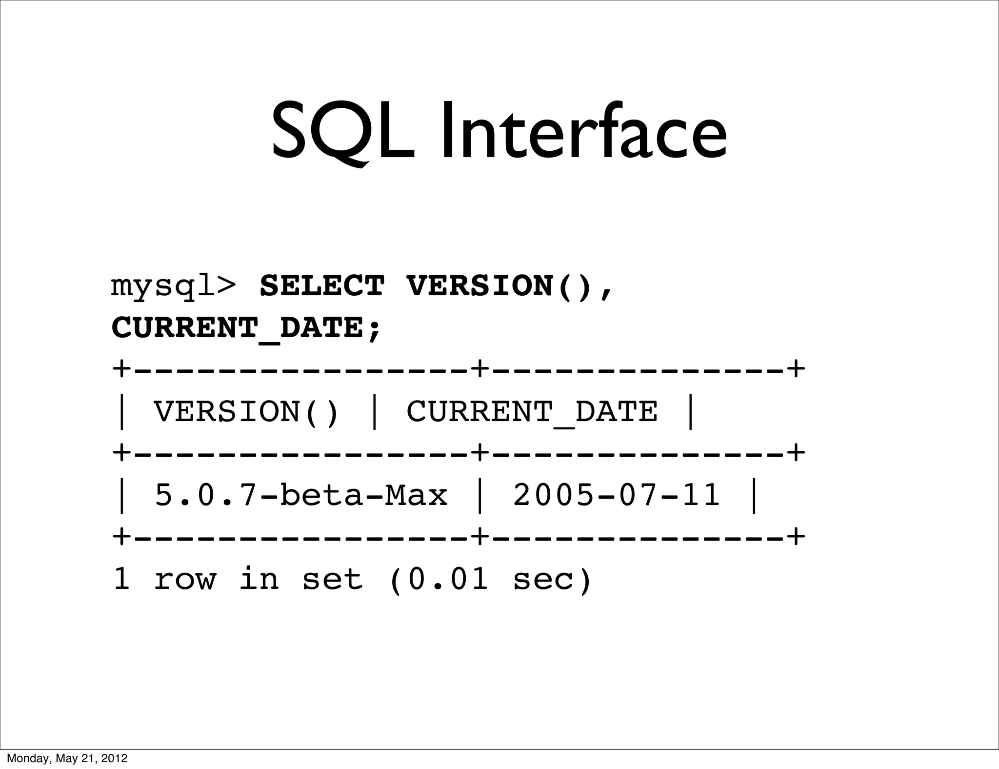Getting started with MySQL | PPT
