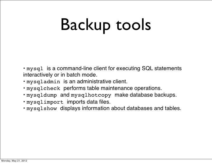 Getting started with MySQL