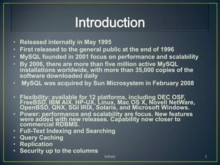 My sql | PPTX | Databases | Computer Software and Applications