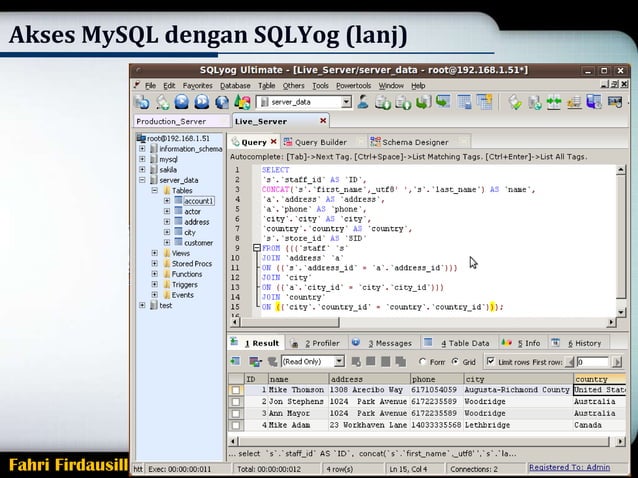 MySQL 1, introduction | PPT