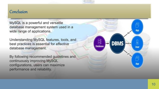 Mysql introduction and the components etc | PPTX