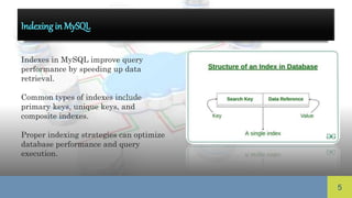 Mysql introduction and the components etc | PPTX