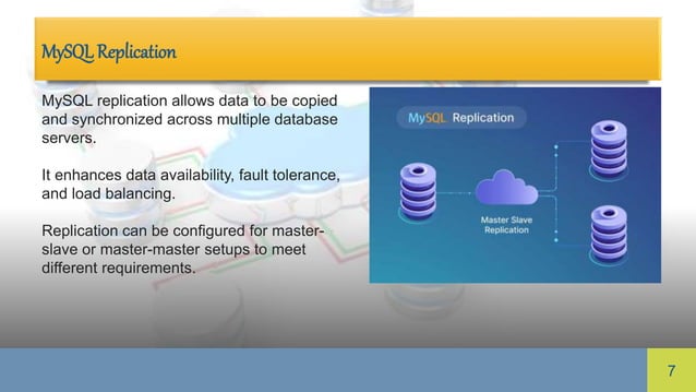 Mysql introduction and the components etc | PPTX