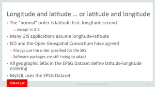 MySQL 8.0: GIS — Are you ready? | PPT