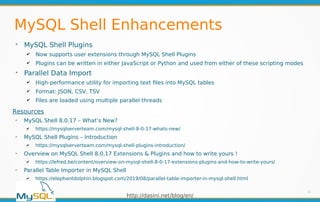MySQL 8.0.17 - New Features Summary | PPT