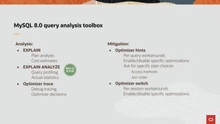 MySQL 8.0 EXPLAIN ANALYZE | PDF