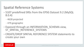 MySQL 8.0 GIS Overview | PDF