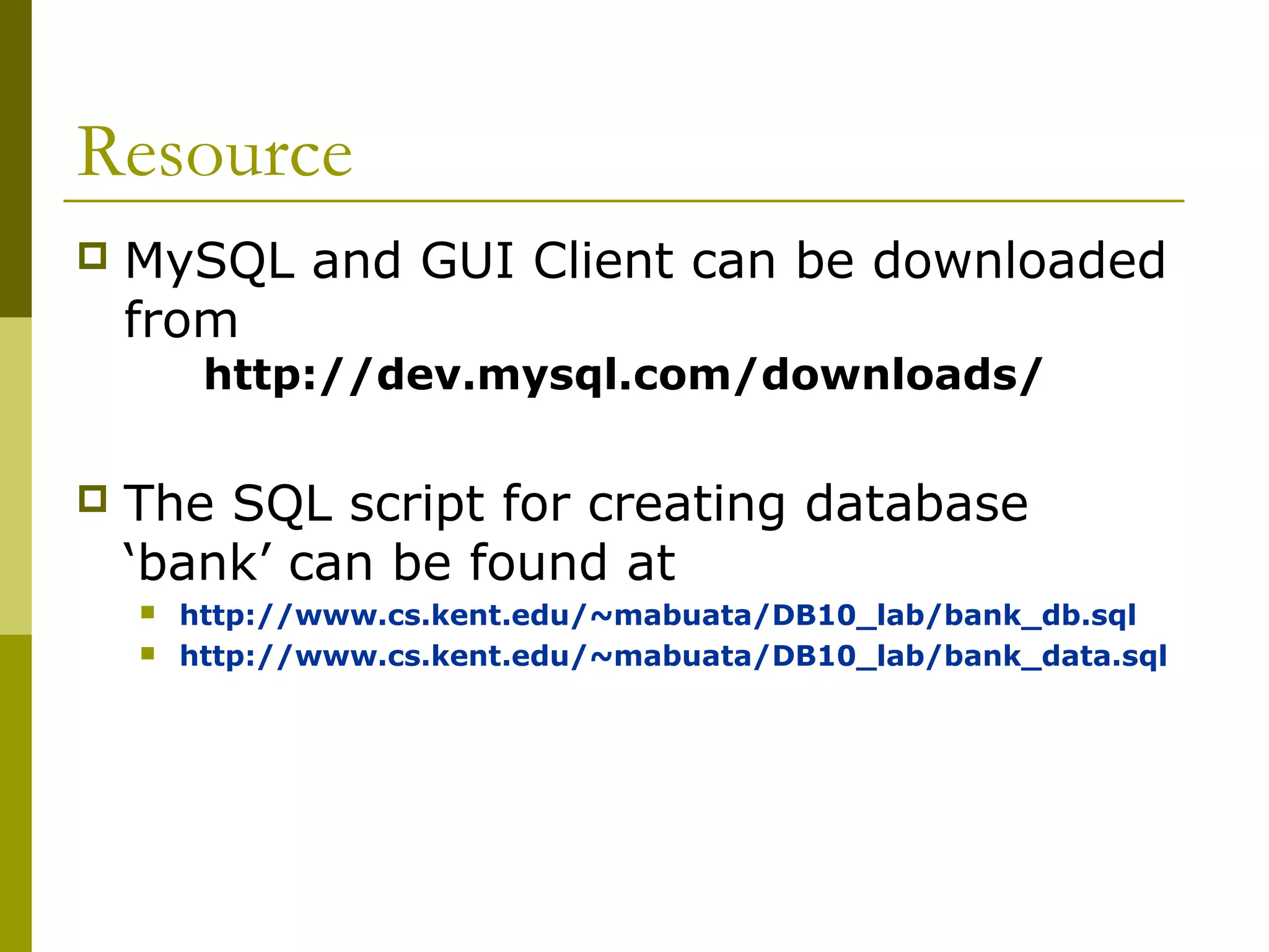 My sql advacnce topics | PPT