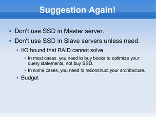 MySQL and SSD | ODP | Databases | Computer Software and Applications