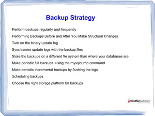 MySQL Backup & Recovery | PDF | Databases | Computer Software and ...