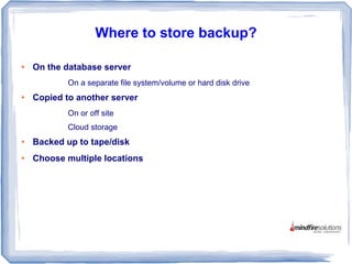 MySQL Backup & Recovery | PDF | Databases | Computer Software and Applications