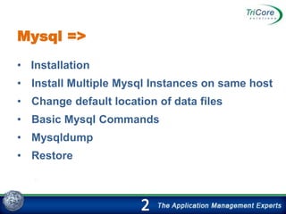 Mysql-Basics.pptx | Databases | Computer Software and Applications
