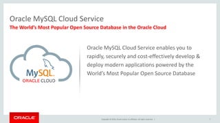 MySQL Cloud Service | PDF