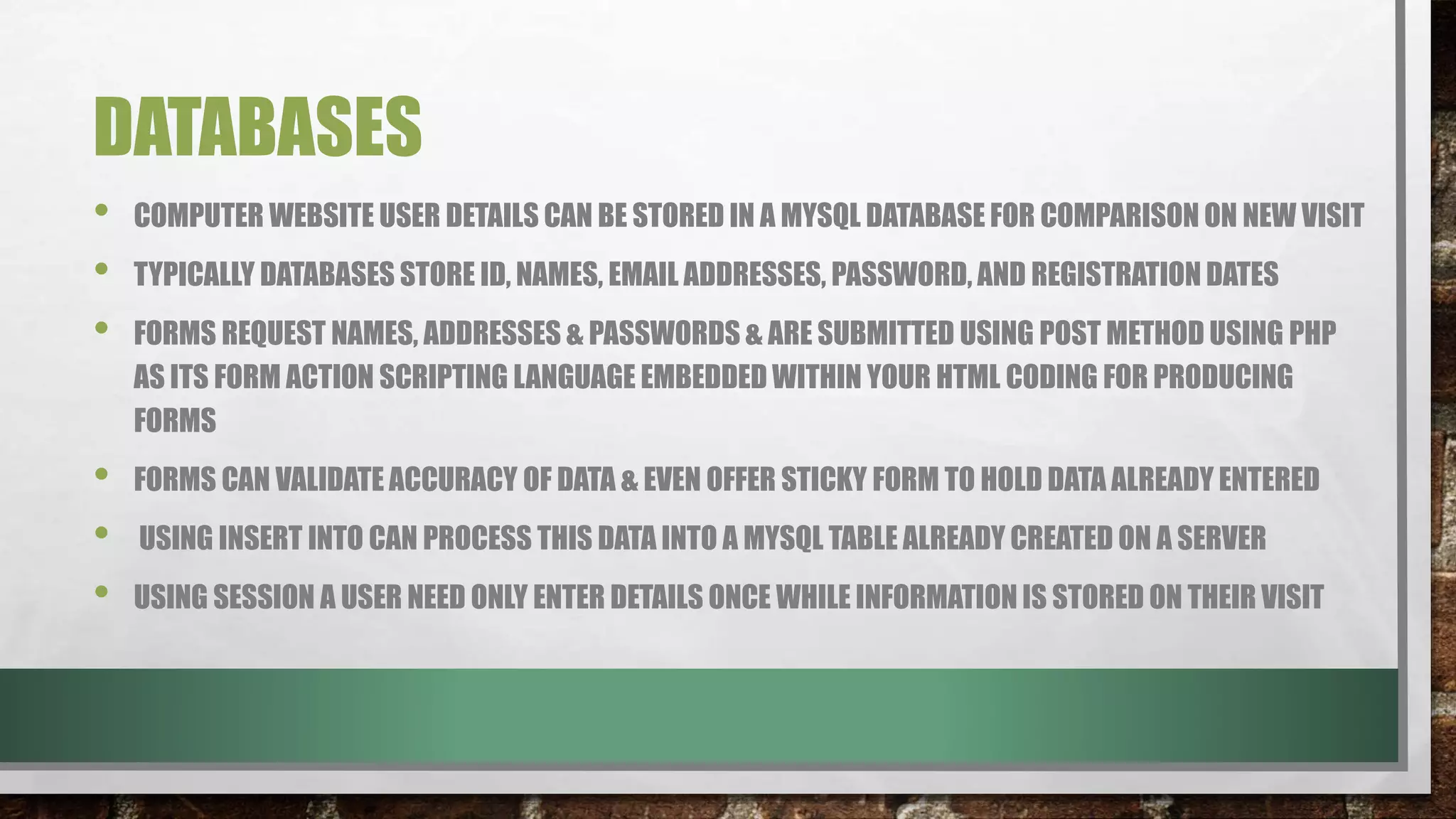 Mysql introduction | PPT