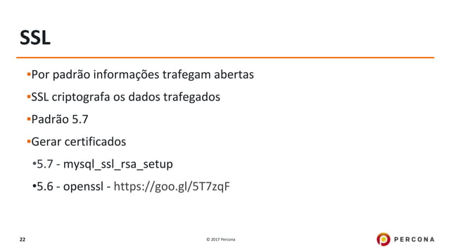 MysQL melhores práticas de seguranca | PPT