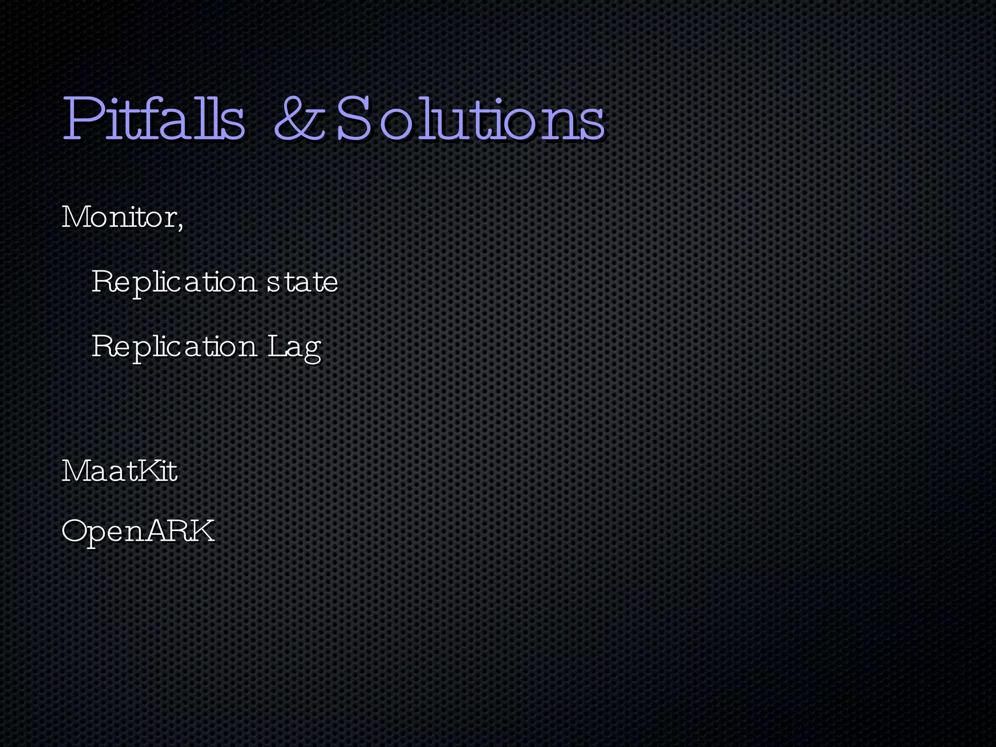MySQL HA with PaceMaker | ODP
