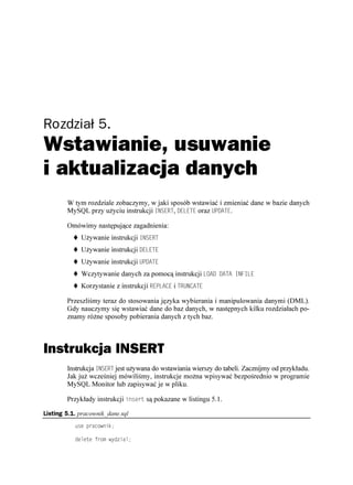MySQL. Podstawy | PDF