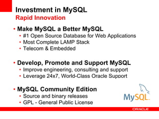 MySQL - powering the web economy v1.0 | PPT
