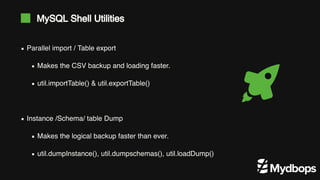 MySQL Shell for Database Engineers | PPT | Free Download