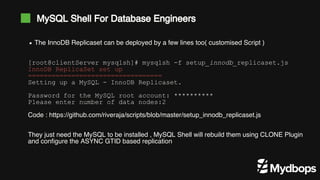 MySQL Shell for Database Engineers | PDF