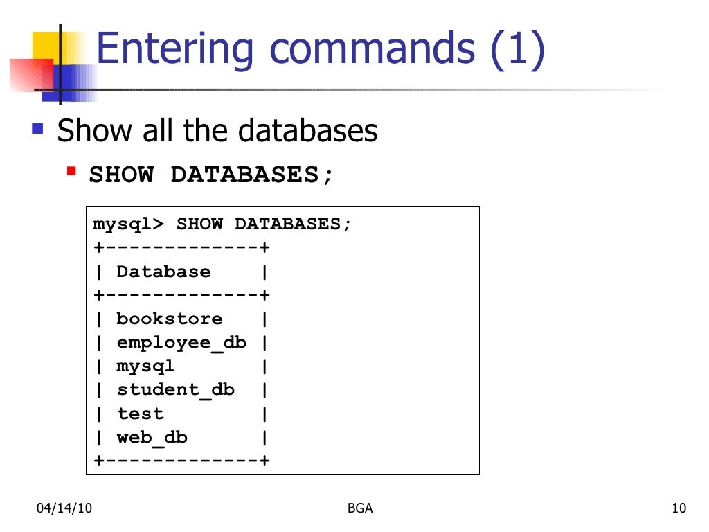 Mysql Slides Ppt