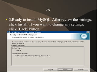 Mysql | PPT | Databases | Computer Software and Applications