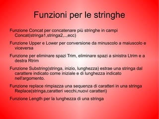 primi comandi SQL con Mysql | PPT