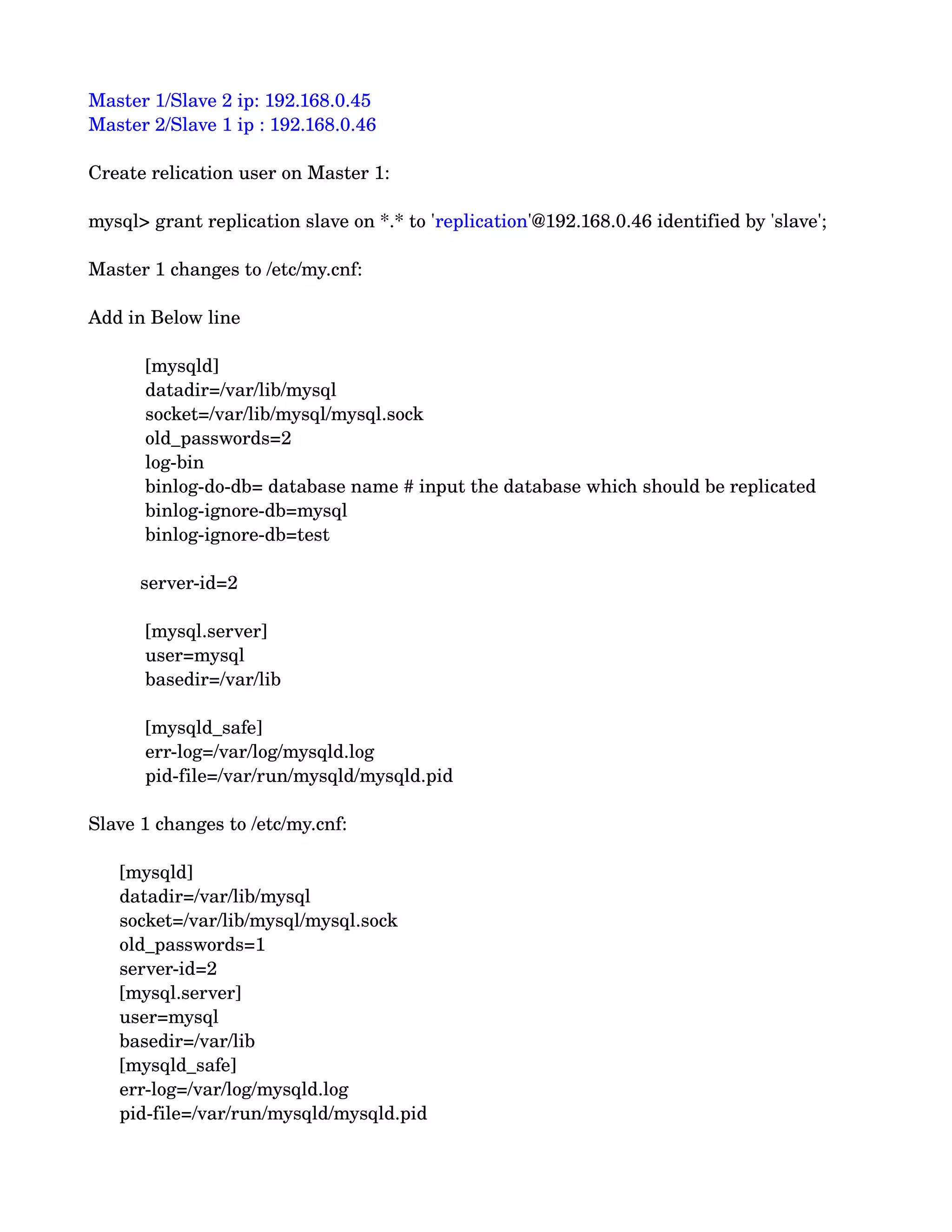 My Sql 56 Master Slave And Master Master Replicationstep By Step