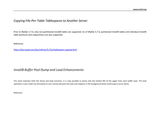 MySQL 5.7 milestone | PDF