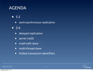 Mysql 5.5 and 5.6 replication | PPT