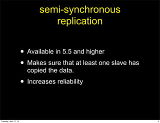 Mysql 5.5 and 5.6 replication | PPT