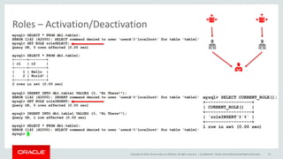 MySQL 8.0 : Roles | PDF