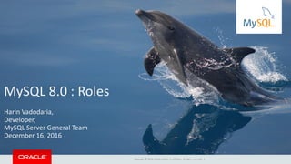 MySQL 8.0 : Roles | PDF