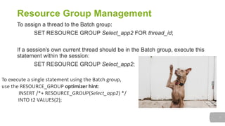 Mysql8 advance tuning with resource group | PPT
