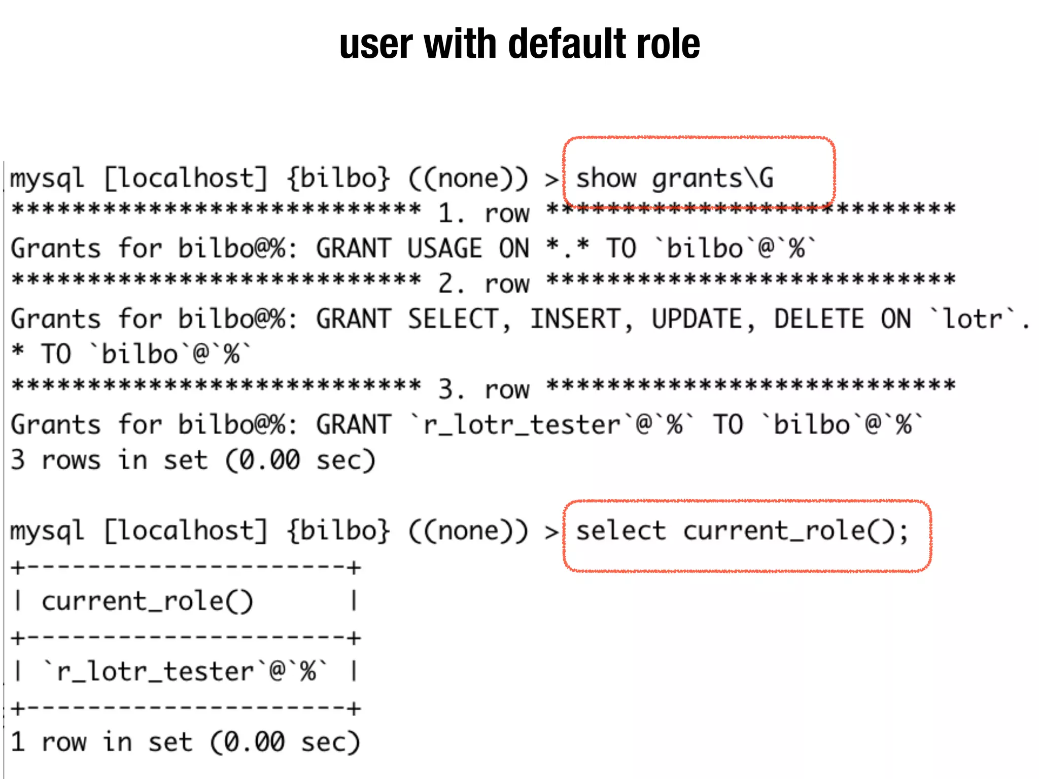 A quick tour of Mysql 8 roles | PPT