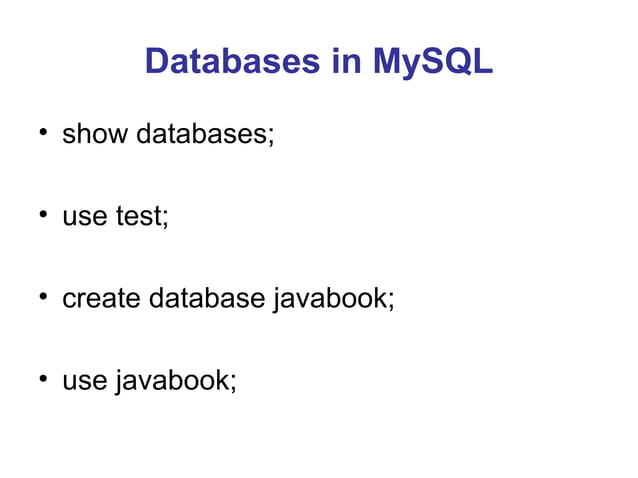My sql and jdbc tutorial | PPT