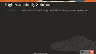 MySQL 8.0 : High Availability Solution for Everybody | PDF