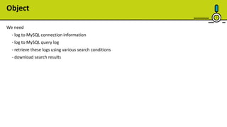 MySQL Audit using Percona audit plugin and ELK | PPTX | Databases | Computer Software and ...