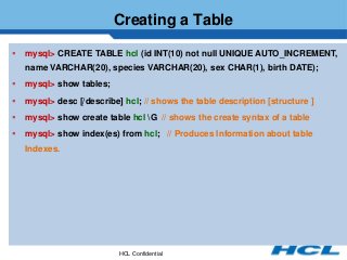 My sql basics | PPTX