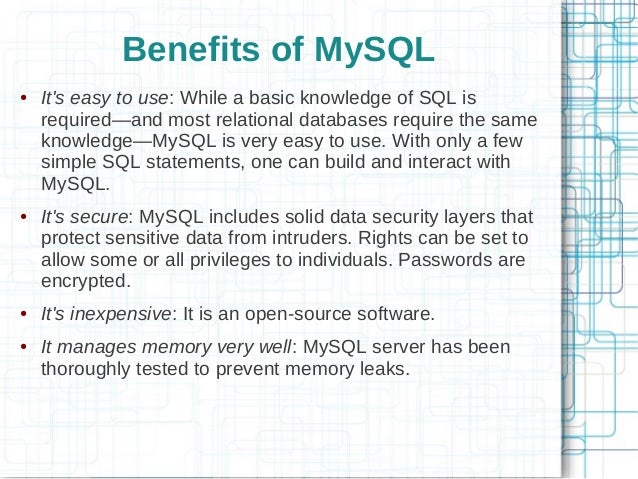 MySQL and bioinformatics