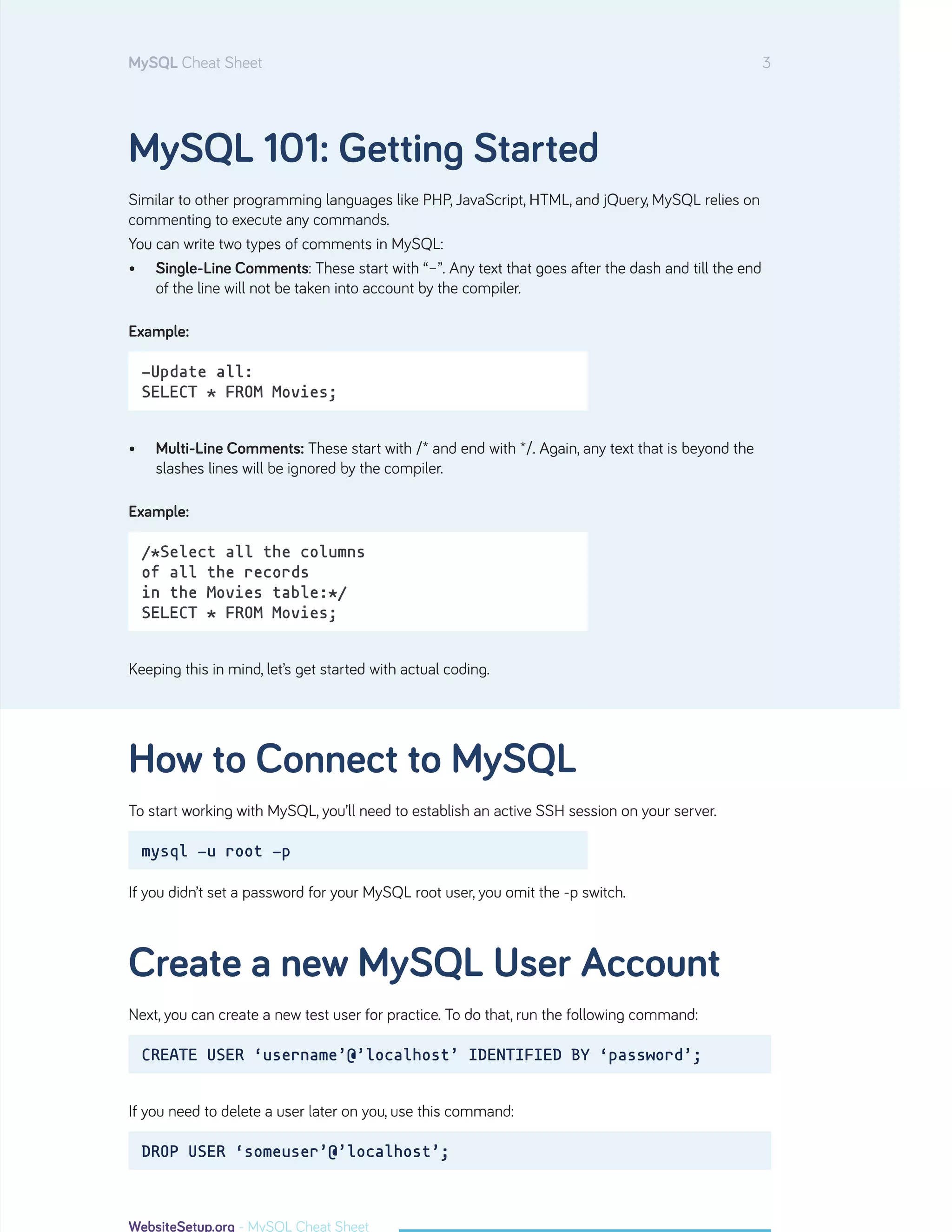 SQL CHEAT SHEET | PDF