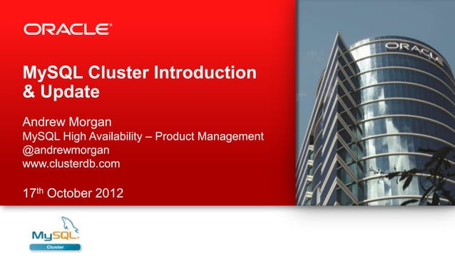 MySQL Cluster 7.2 e 7.3 - por Andrew Morgan | PDF