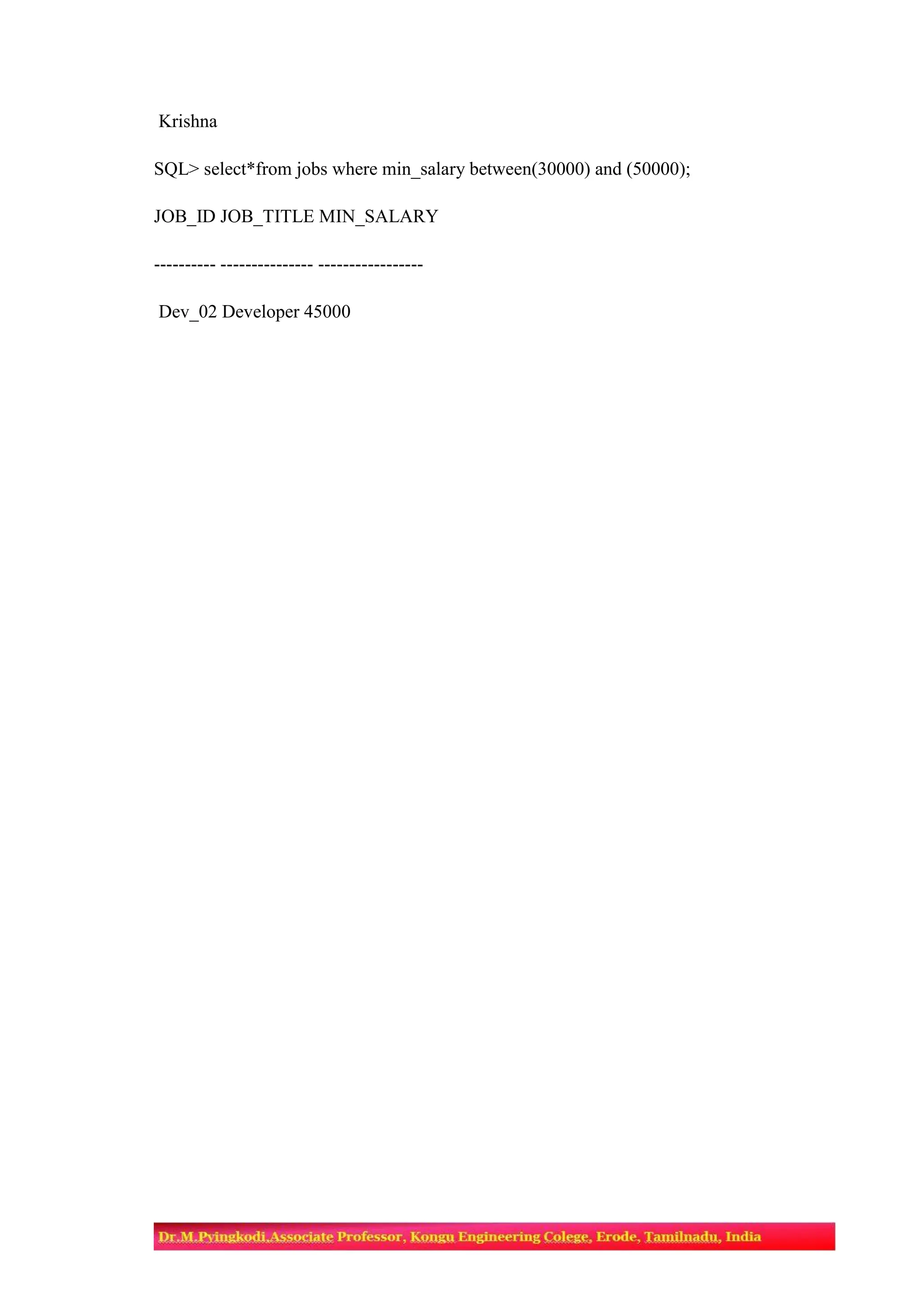 Database Manipulation With Mysql Commands Pdf