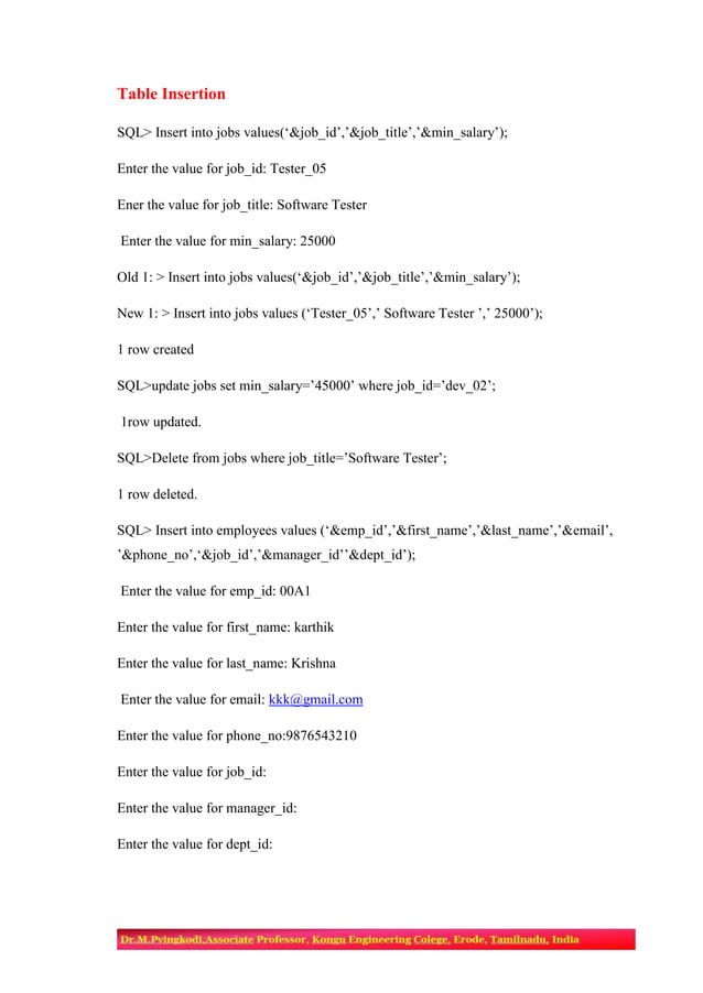 Database Manipulation With Mysql Commands Pdf 3993