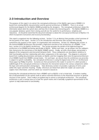 My SQL conceptual architecture | PDF